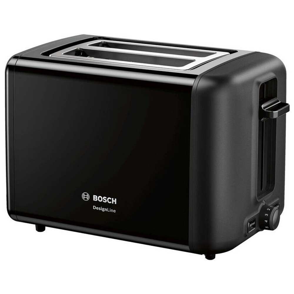 BOSCH TAT3P423 Compact toaster DesignLine Toaster Black Double ...